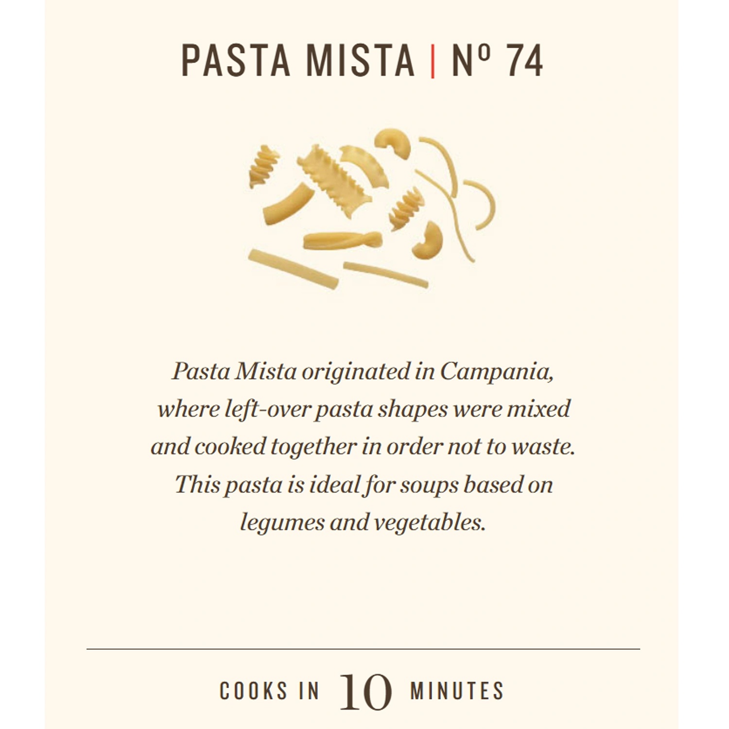 Pasta Mista No. 74 Rummo | Traditional Mixed Pasta