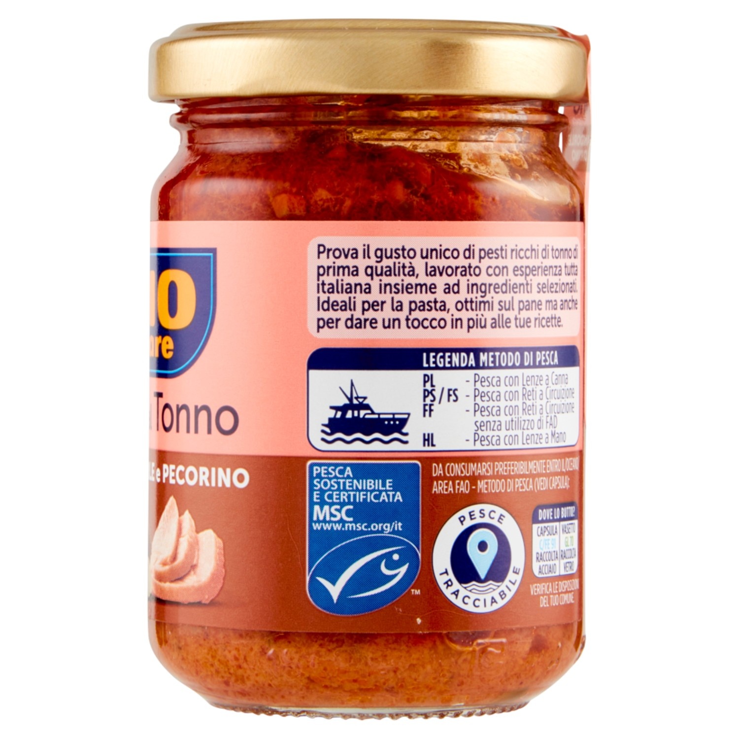 Rio Mare Tuna Pesto with Almond and Pecorino Cheese - 130g