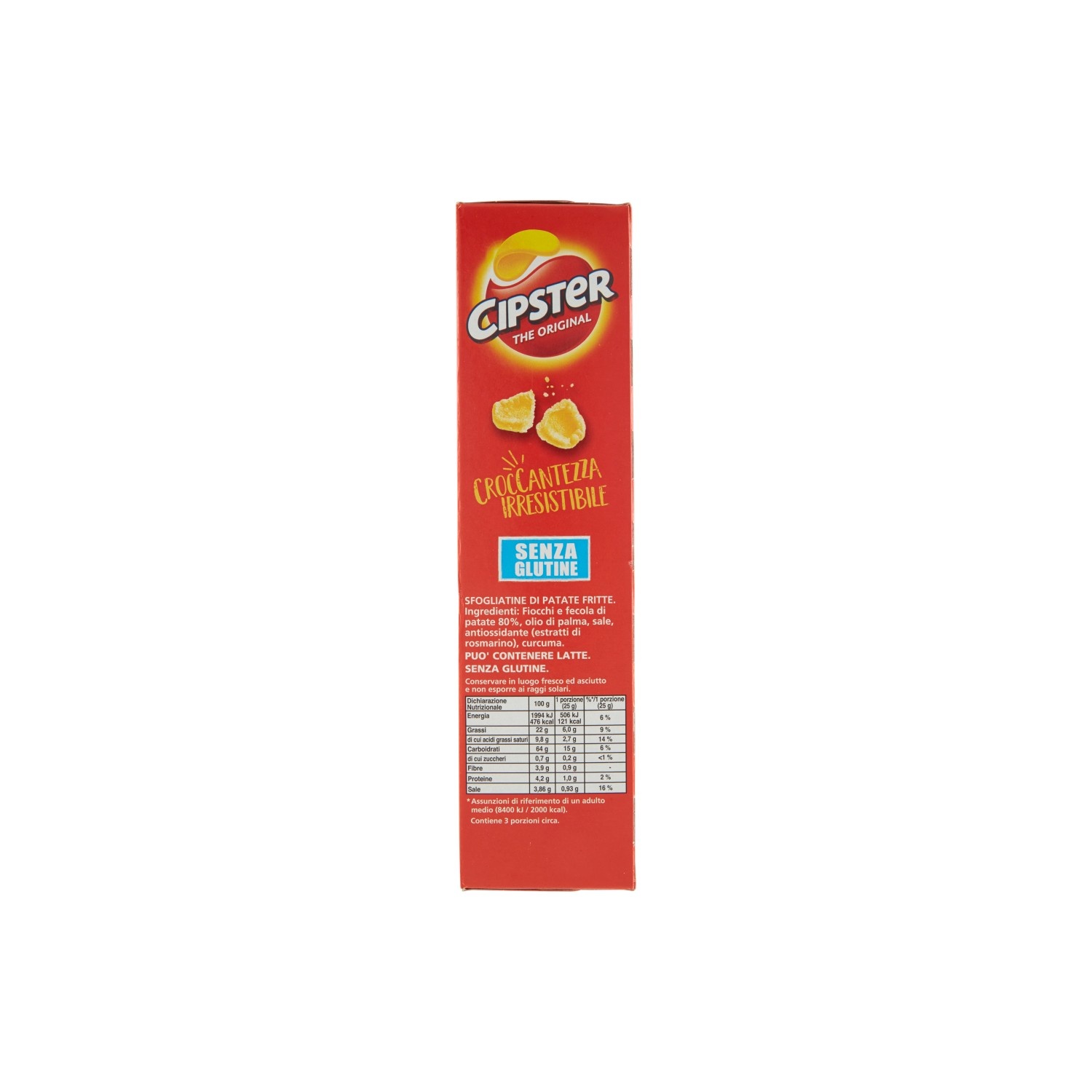 Cipster Saiwa – 85g | Italian Crispy & Light Potato Snack