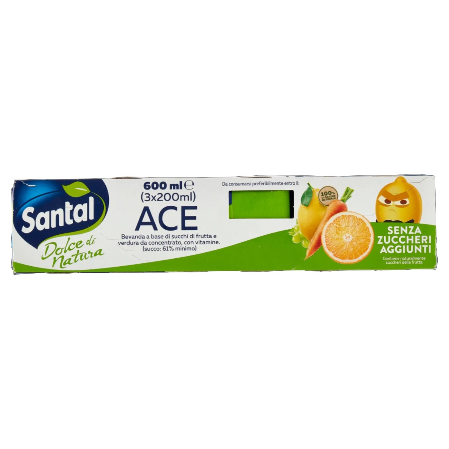 Santal ACE Juice – No Added Sugars (3x200ml) | Vitamin Boost