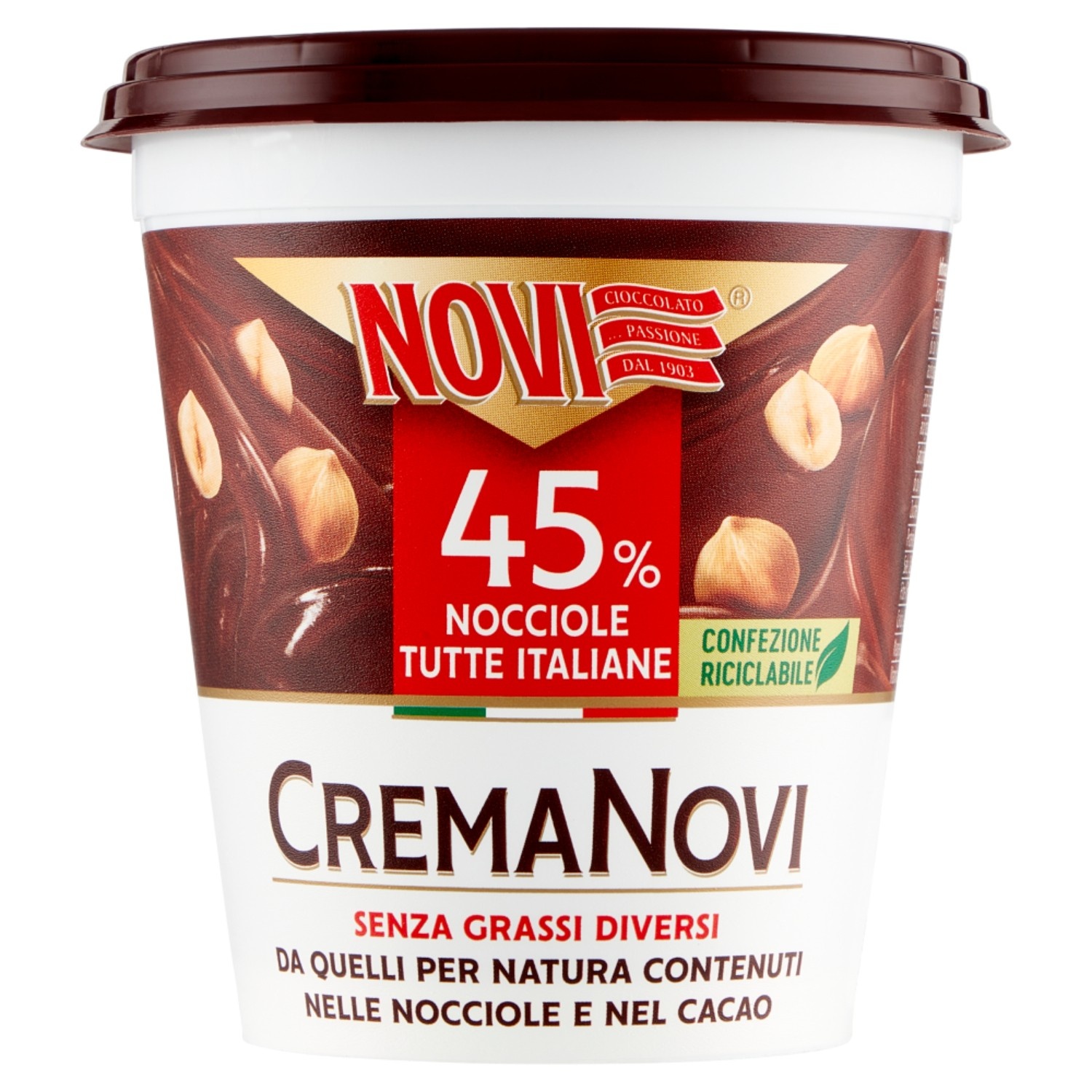 Novi Chocolate & Hazelnut Spread 200g – 45% Hazelnuts
