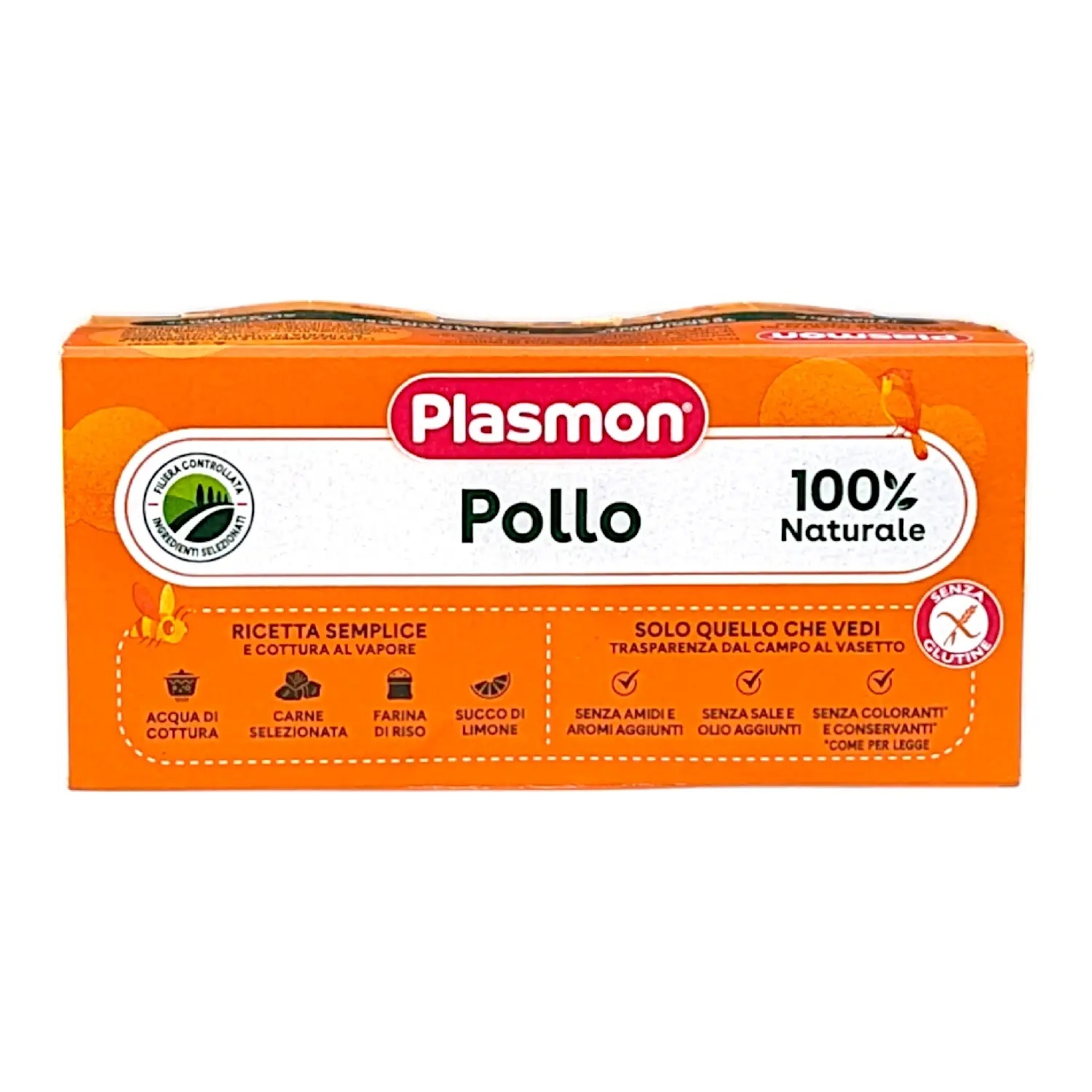 12X Plasmon Homogenized Chicken with Cereals - Baby Food