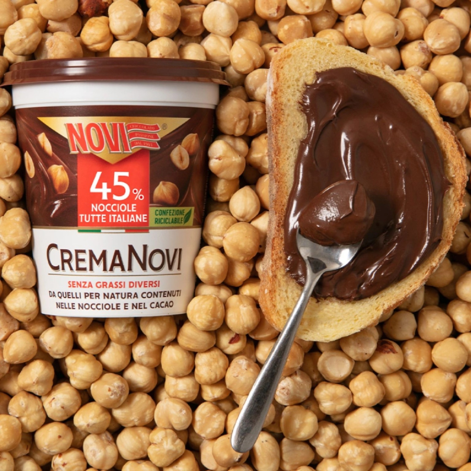 Novi Chocolate & Hazelnut Spread 200g – 45% Hazelnuts