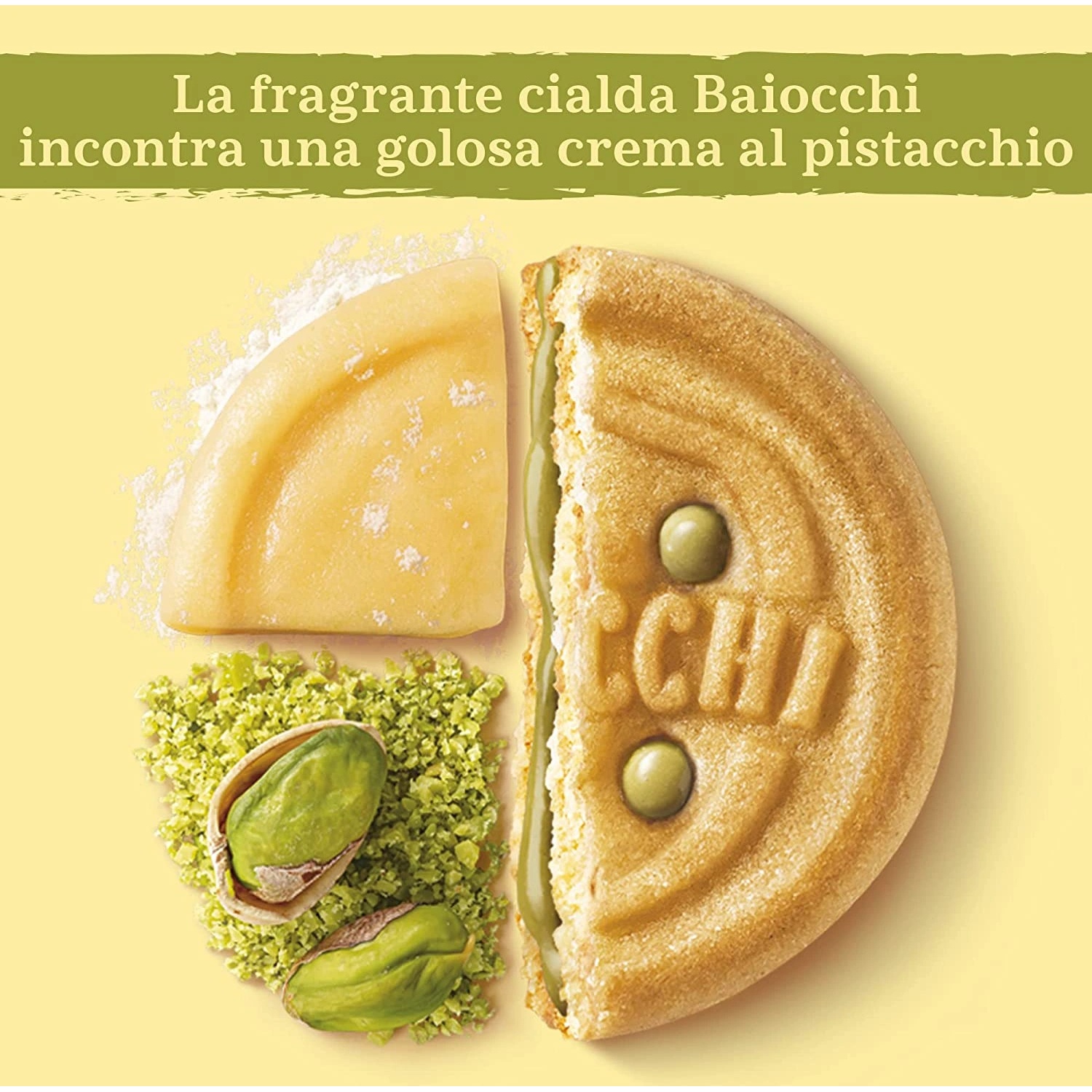 Italian Sweets Mulino Bianco Baiocchi Pistachio Biscuits, Pistachio ...